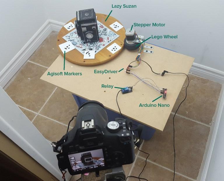 3D scanning using Photogrammetry and an automated turn table | Packet39